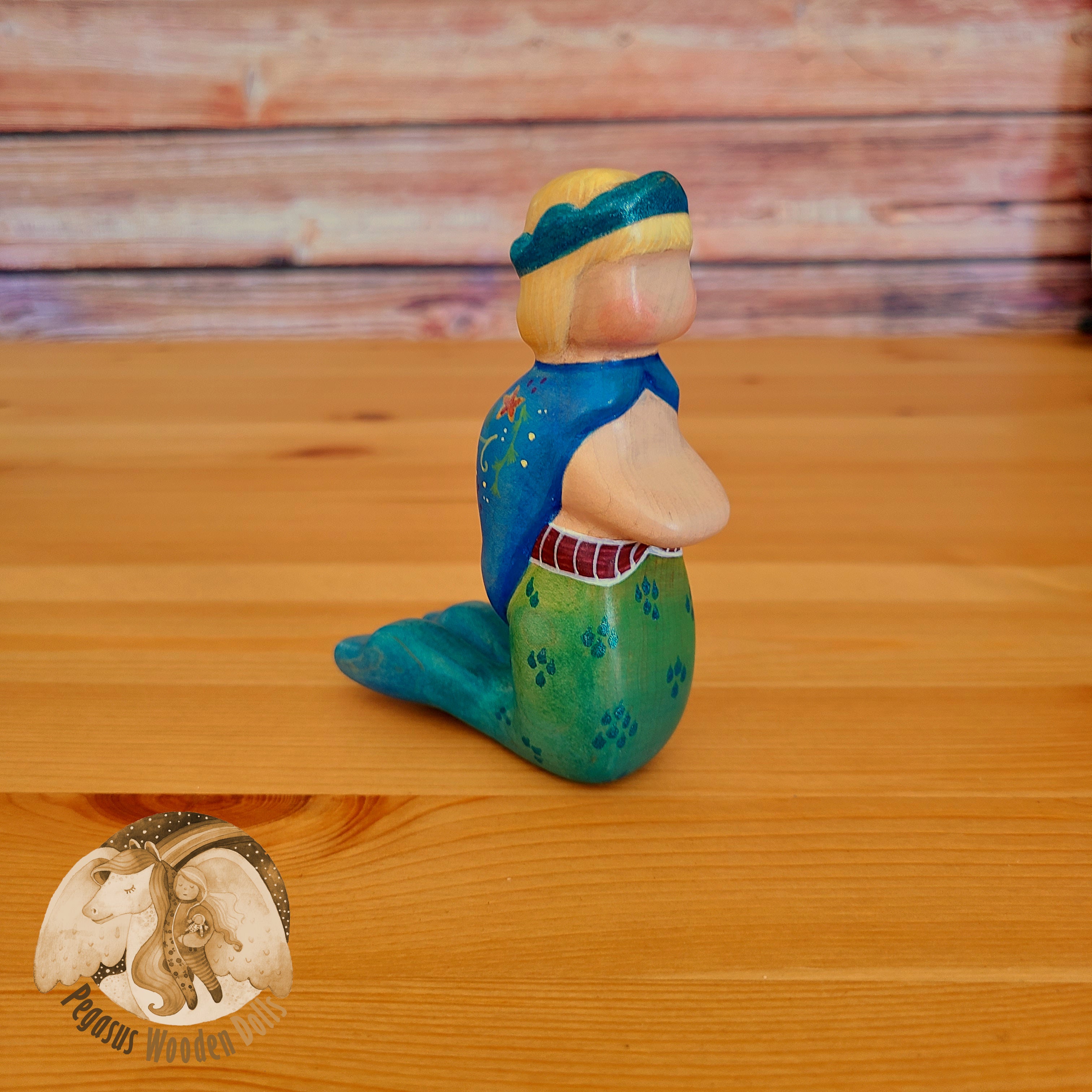 Wooden Merman Prince – Pegasus Wooden Dolls